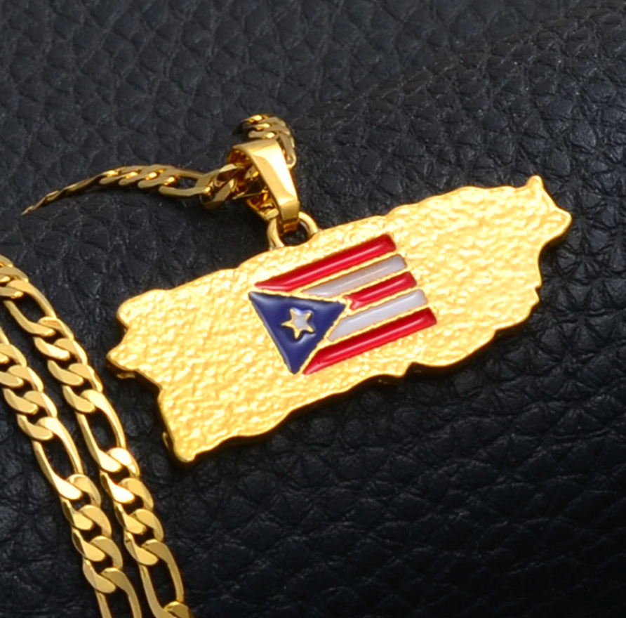 Puerto Rico Solid Flag Chain – MelanatedApproval
