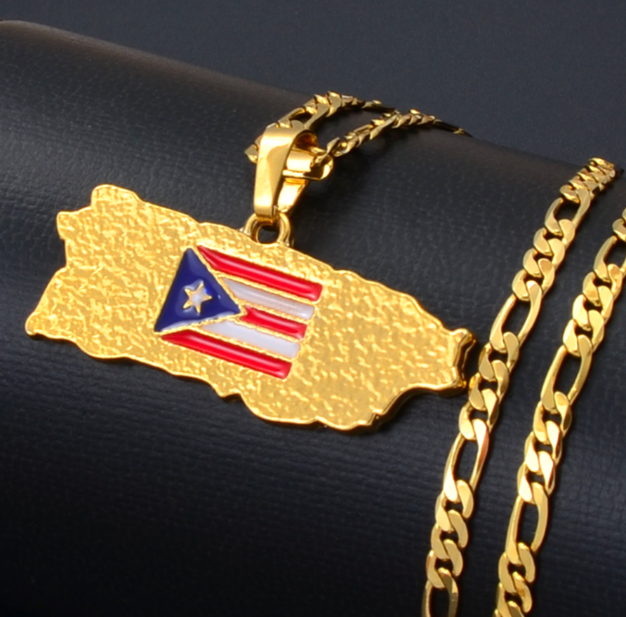 Puerto Rico Solid Flag Chain – MelanatedApproval